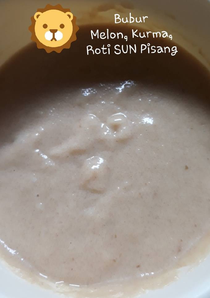 Resep MPASI Melon, Kurma, Roti Sun Rasa Pisang oleh Mama Krisna - Cookpad