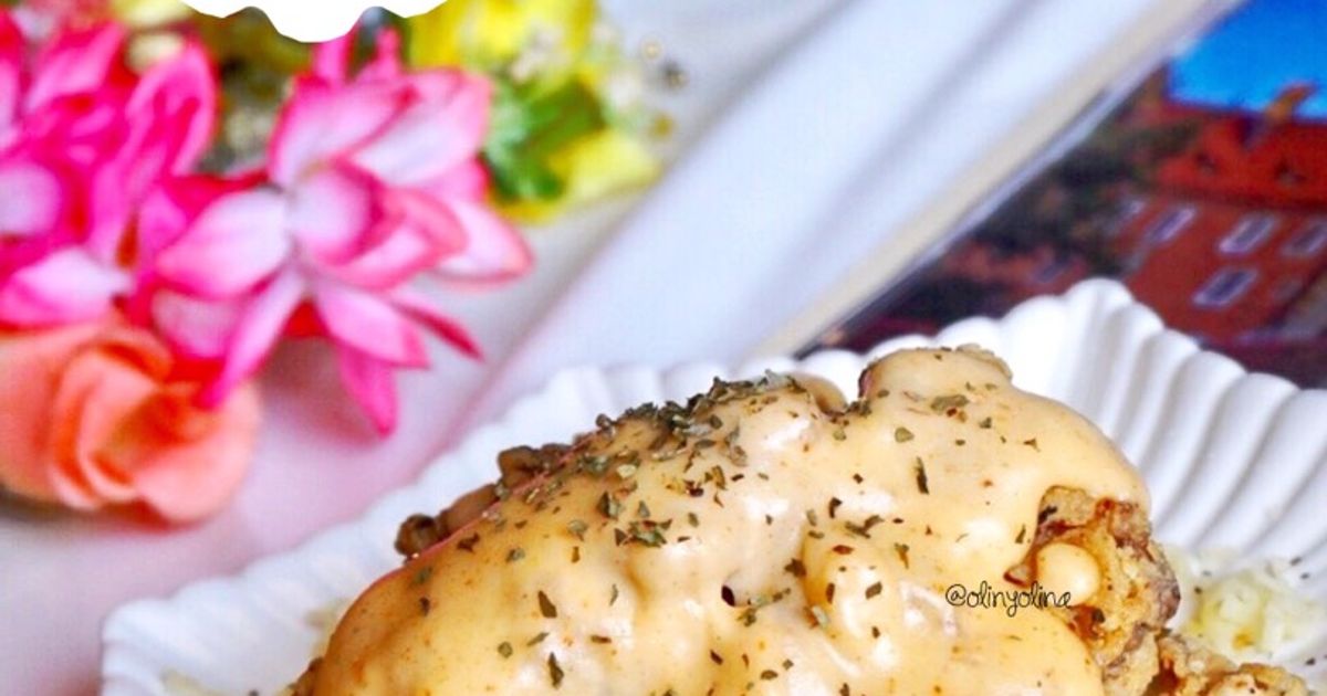 Resep Ayam Crispy Saus Keju (Fried Chicken With Hot & Cheesy Sauce ...