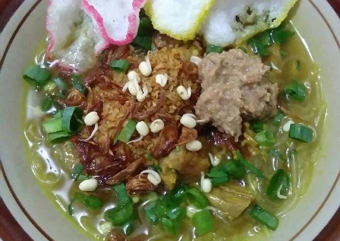 Resep Soto Daging Sambal Kacang ala Quin oleh Indira Quin - Cookpad