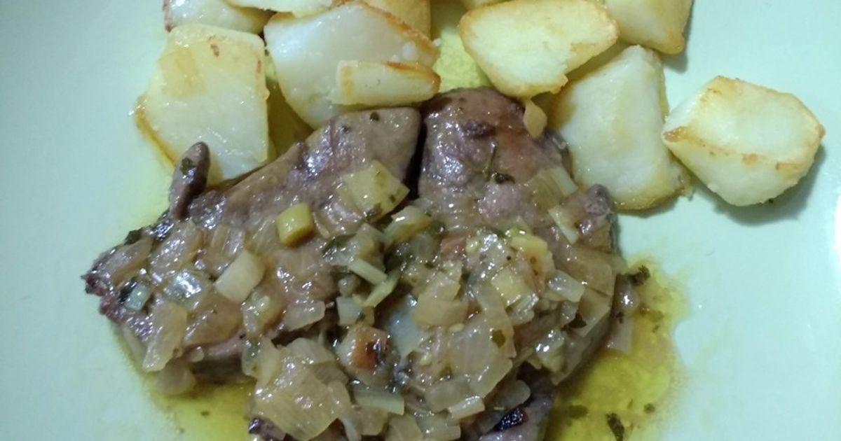 Hígado De Cordero Al Romero Receta de Adela Alonso Gallegos- Cookpad