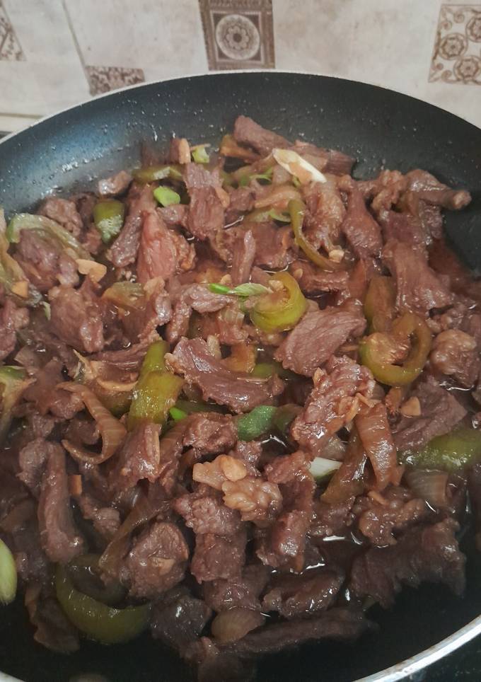 Resep Beef slice teriyaki oleh Nduk Desy - Cookpad
