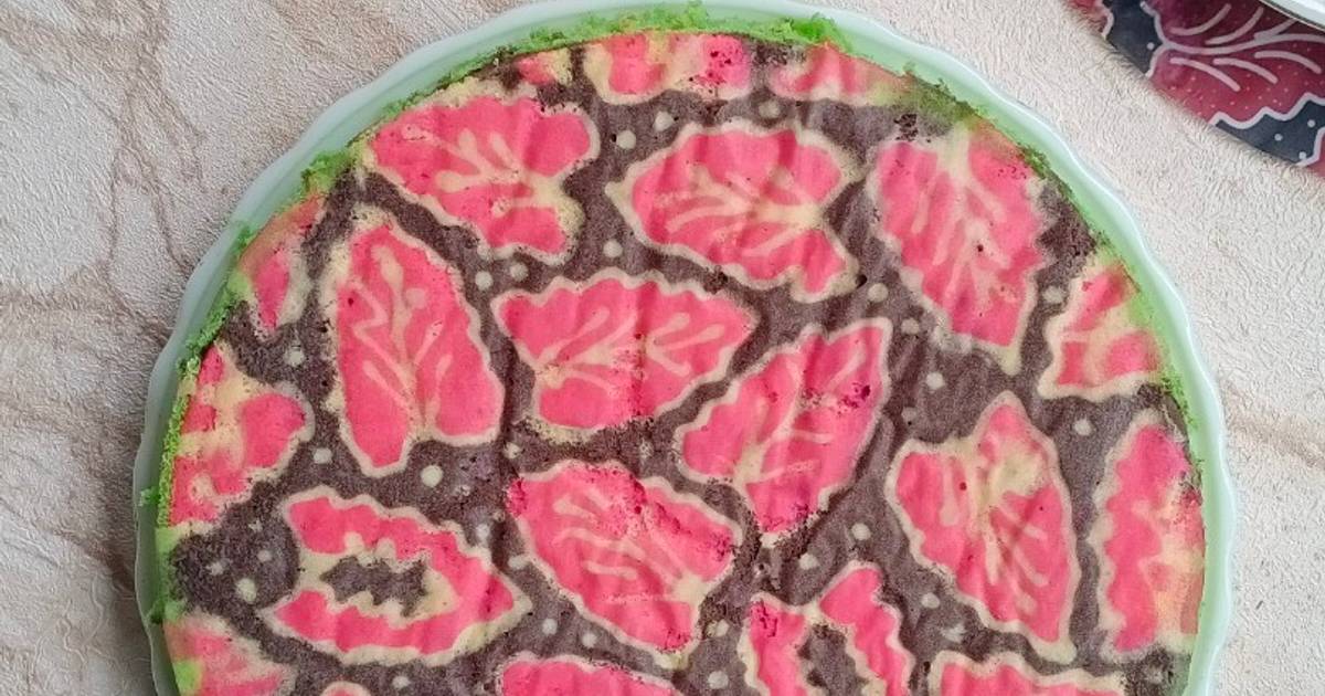 Resep Bolu Batik Pandan oleh Glian Tika - Cookpad