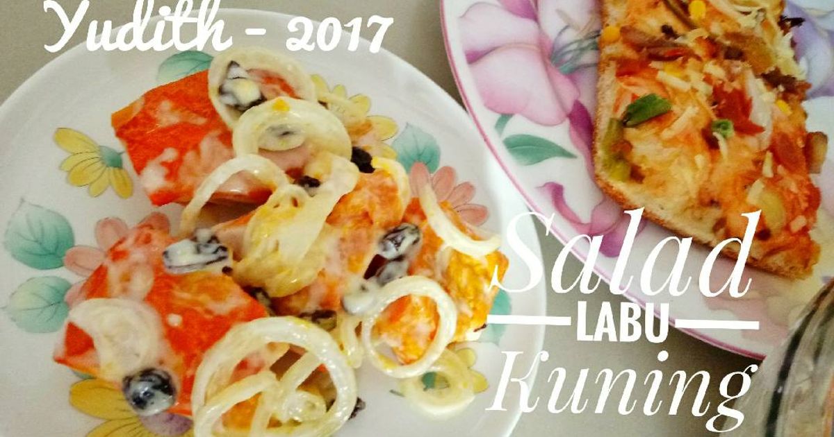Resep Salad Labu Kuning/Kabocha oleh Yudith - Cookpad