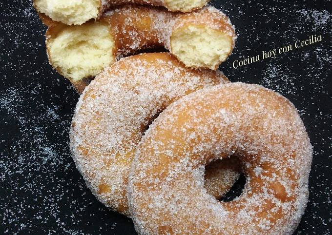 Donuts azucarados Receta de Cecilia Lascaux "Cocina Hoy Con Cecilia ...