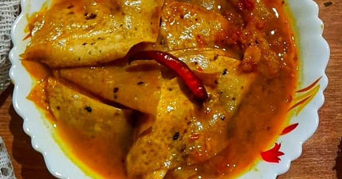 Papad Ki Sabzi/ Papar Curry Recipe / Papor Er Dalna Recipe by Tina ...