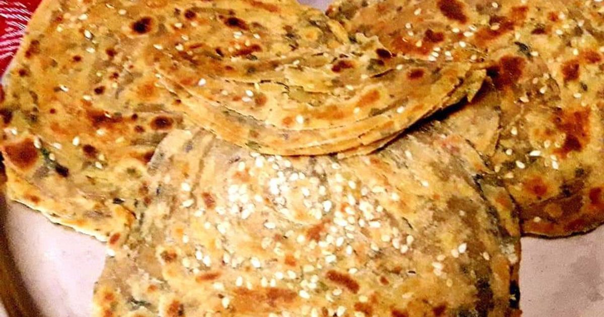 Palak Masala Laccha Paratha Recipe By Mrinalini Sinha