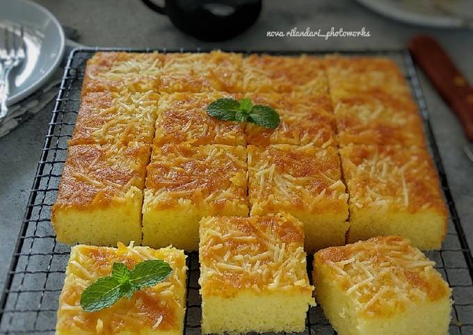 Resep Cheese Sponge Cake oleh Nova Rilandari - Cookpad