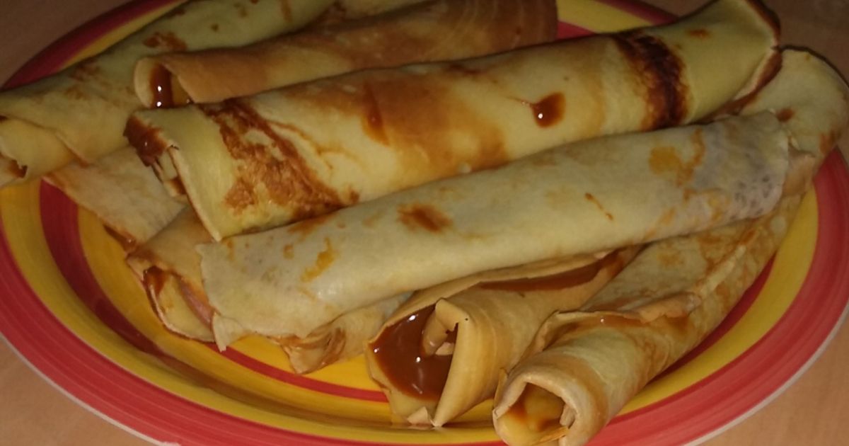 Panqueques Con Manjar🥞 Receta de Lisette 🐞🍲- Cookpad
