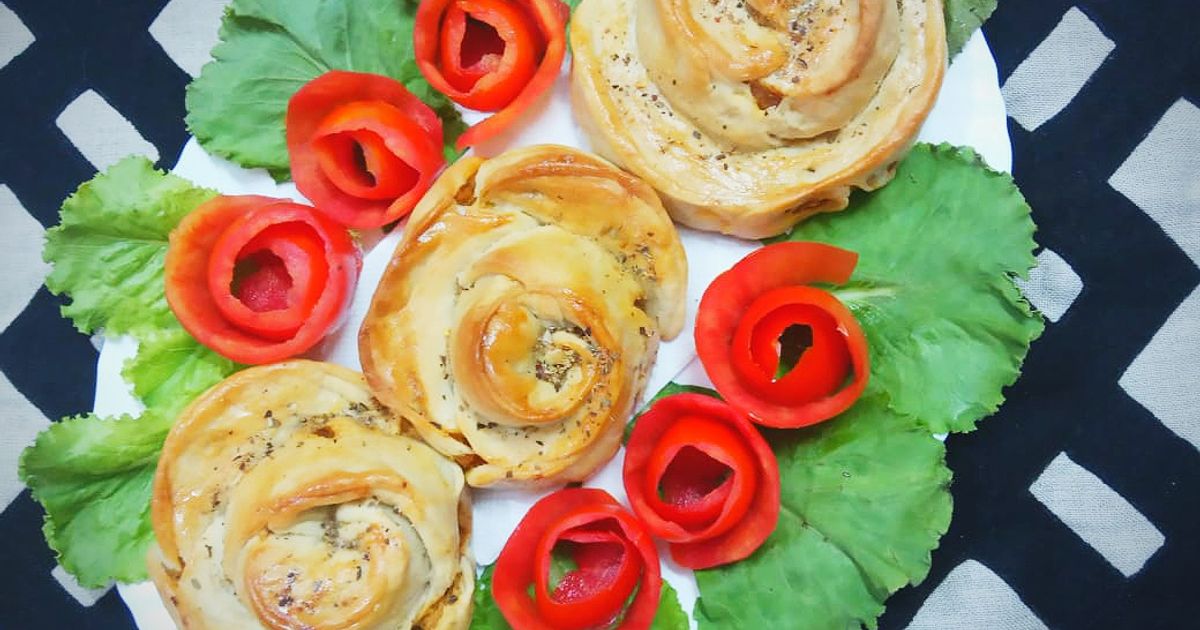 Baked Chicken Tikka Roses Recipe by Tahminah Hussain - Cookpad