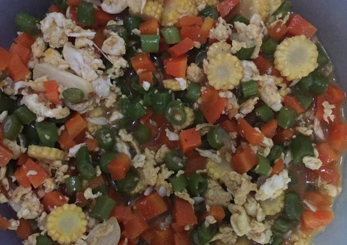 Resep Orek telur sayur oleh riri mulyawati - Cookpad