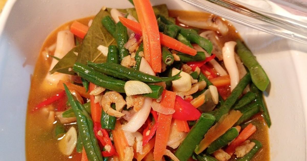 Resep masak sotong kacang panjang rumahan enak dan mudah - Cookpad