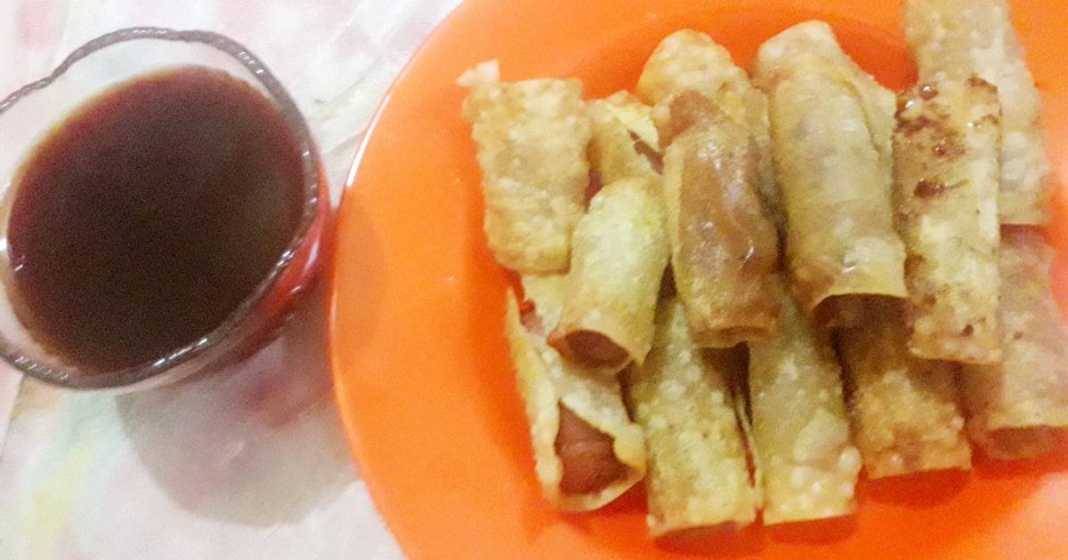 Resep Sosis ayam kulit pangsit oleh LiA - Cookpad