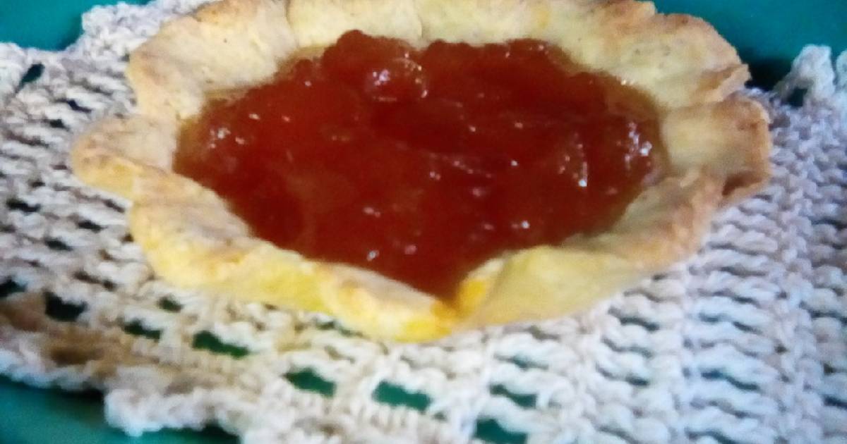 Tarta individual con dulce de peras 🍐🏵️ Receta de Andrea Fernanda ...