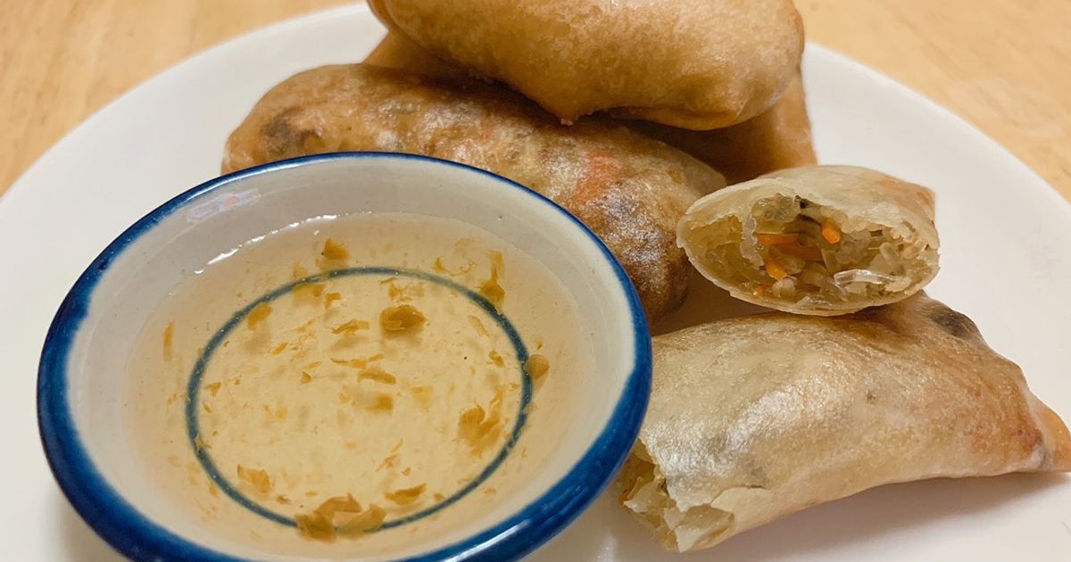Glass Noodle Spring Rolls Recipe By ขนมแนนนี่