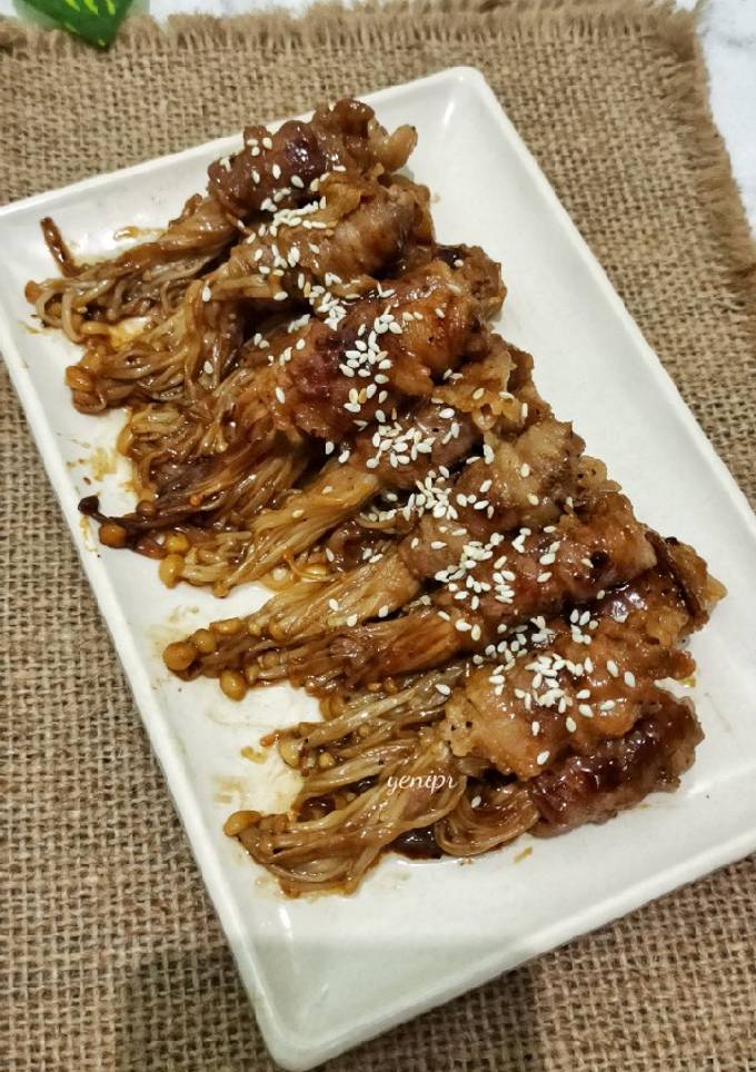 Resep Beef Enoki Roll Saus Teriyaki Lada Hitam oleh Yeni - Cookpad Resep Beef Enoki Roll Saus Teriyaki Lada Hitam oleh Yeni - Cookpad