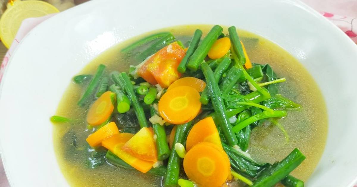 Resep Sayur Bening Bayam Kacang Panjang oleh Chiensyn Kuliner - Cookpad