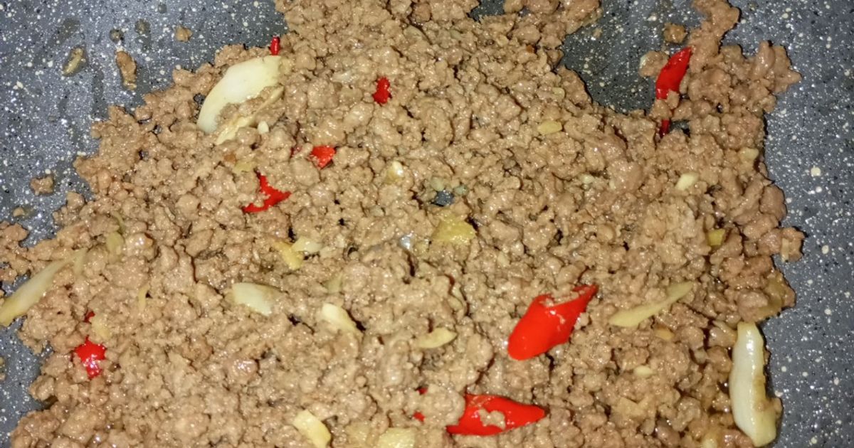 Resep lauk simple daging giling rumahan enak dan mudah - Cookpad