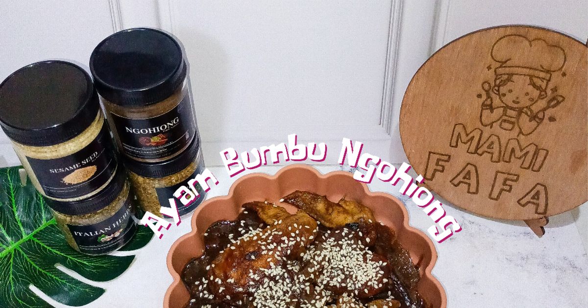 Resep Ayam Bumbu Ngohiong (Menu Keluarga, Mpasi Start 1 Tahun) oleh Mami Fafa - Cookpad