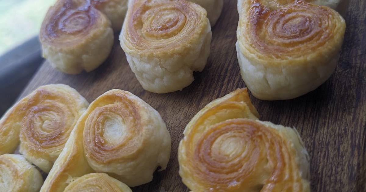 Palmeritas caseras con tapas de empanadas! Receta de gr.meal- Cookpad