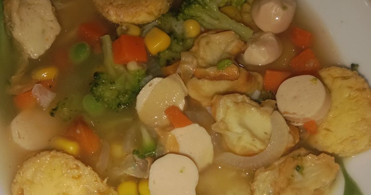 Resep Simple Capcay Bumbu Racik Tofu Sosis Fish Roll oleh Cikha Malessy ...