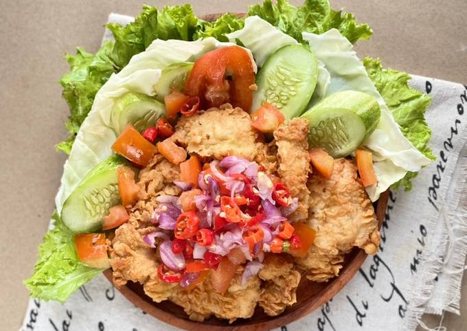 Resep Ayam Crispy Sambal Matah oleh Rini Dwi Astuti - Cookpad