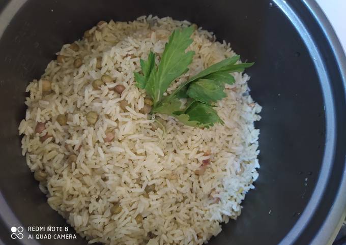 Moro de gandules con coco fácil a mi estilo Receta de Maria Ines - Cookpad