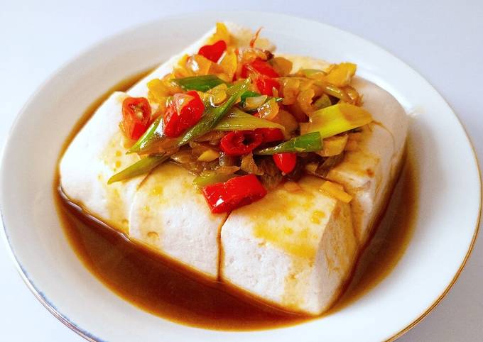 Resep Tahu Kukus Siram Kuah Kecap oleh Nay's Kitchen - Cookpad