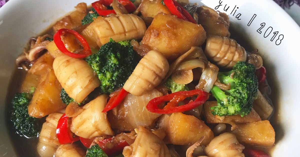 Resep tumis cumi dan kentang rumahan enak dan mudah - Cookpad