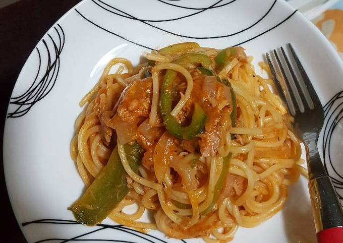 Resep Spagetti simple (favorit keluarga) oleh piyantina - Cookpad