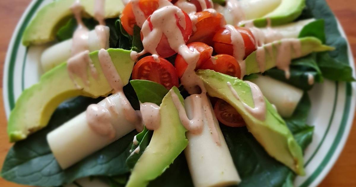 Ensalada palmito salsa golf - 31 recetas caseras- Cookpad