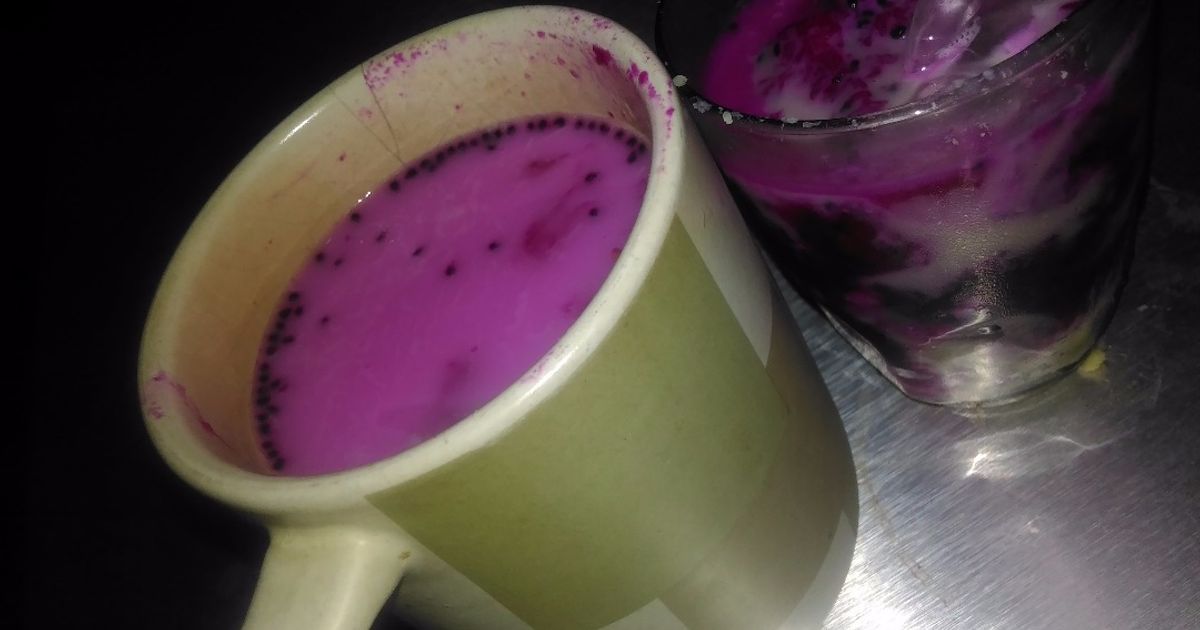 Resep Jus Tape Buah Naga Tanpa Diblender oleh nana cantika - Cookpad