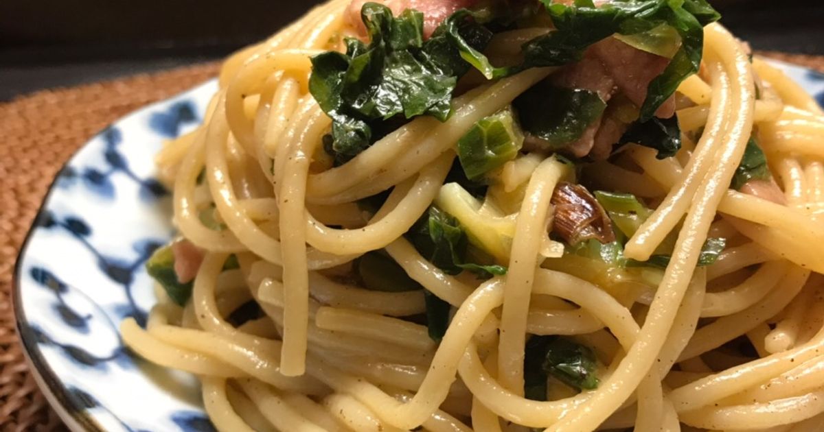 Japanese Pasta (Soy Sauce Butter Pasta With Vegetables And Bacon ...