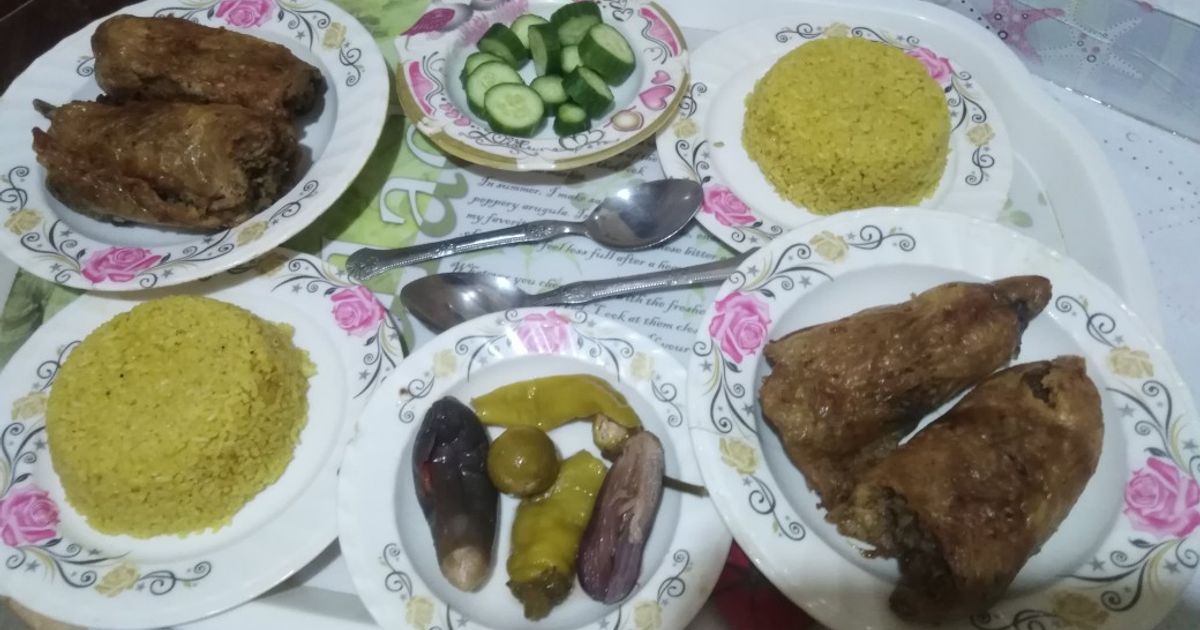 طريقة عمل حمام الكداب والرز الاصفر على اصولها بطريقة سهلة وسريعة من ...
