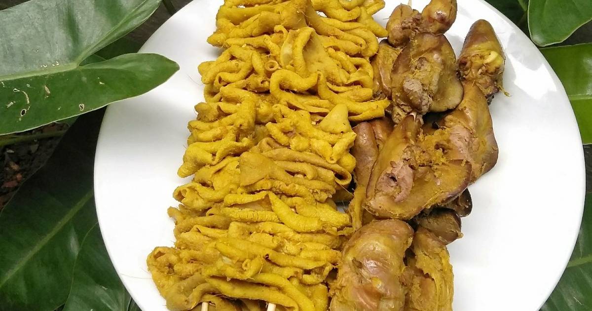 35 resep sate usus ayam ati enak dan mudah - Cookpad