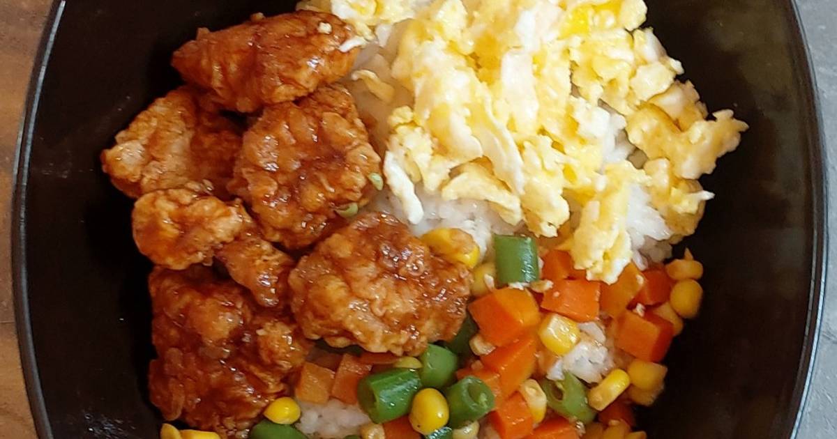 Resep rice bowl praktis & lezat: Menu ekonomis untuk bekal dan makan di ...