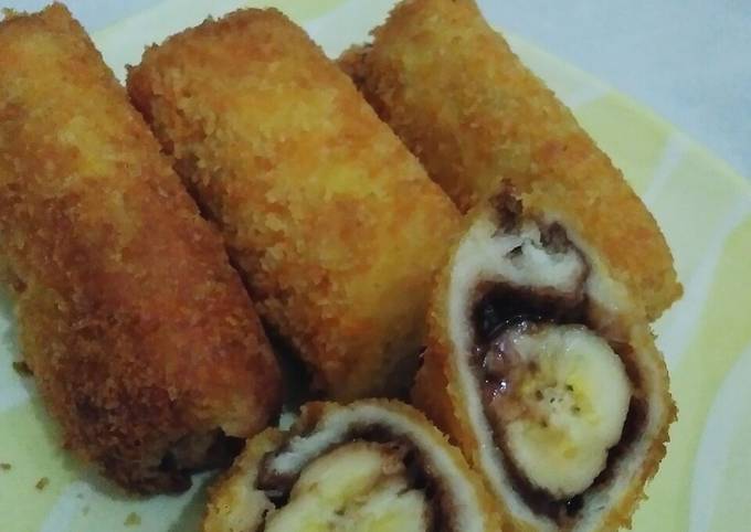 Resep Roti Gulung Pisang Coklat Oleh Kezia Jovindra Cookpad