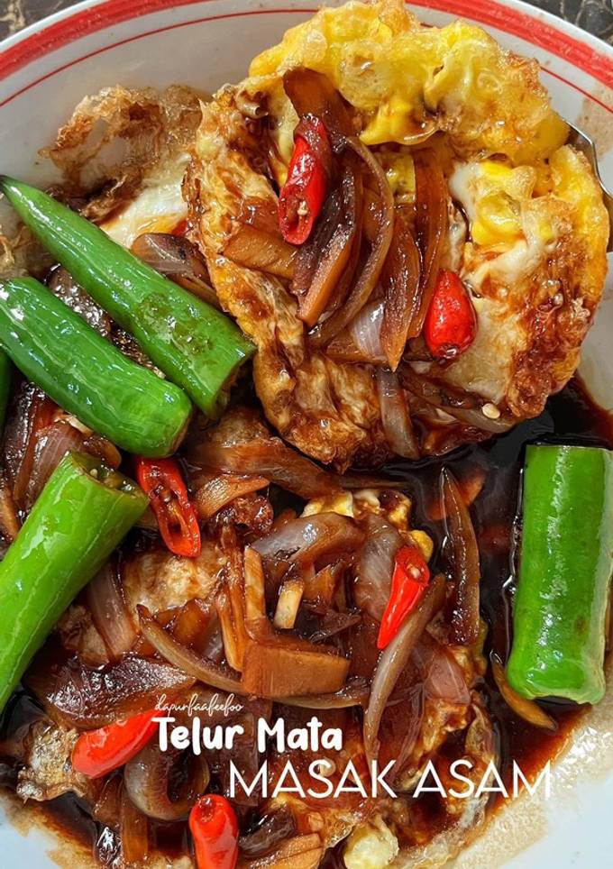 Resipi Telur Mata Masak Asam oleh Kakak Faa - Cookpad