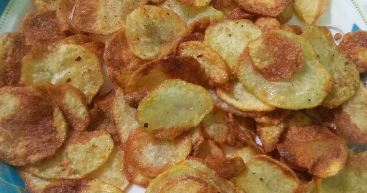 Crispy Crunchy Potato Lays Recipe by Anum Arhama - Cookpad