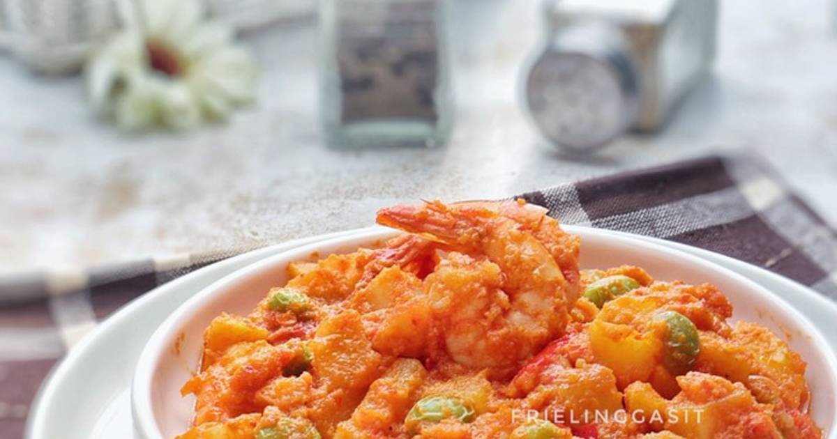 Resep Sambal Goreng Kentang Udang Edamame oleh Frielingga Sit - Cookpad