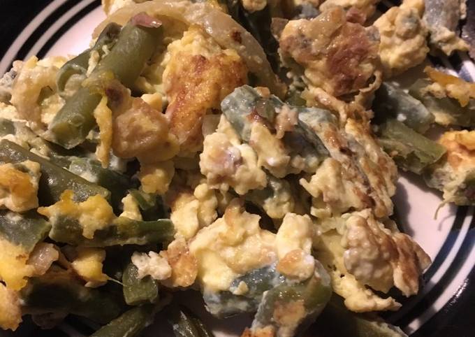 Ejotes con huevo 🥚 Receta de Estrella Dominik- Cookpad