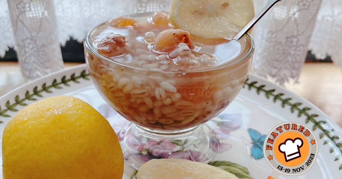Resipi 👩‍🍳Barley Lemon Longan Dessert oleh Mahadiah - Cookpad