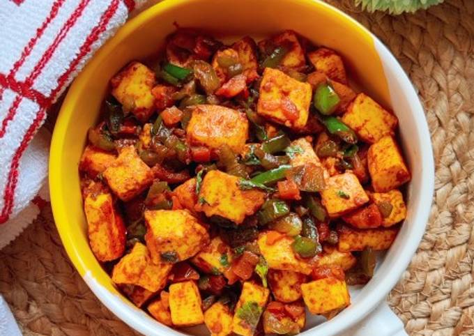 Dhaba style Dry Paneer Recipe by _pjs kitchen_ - Cookpad