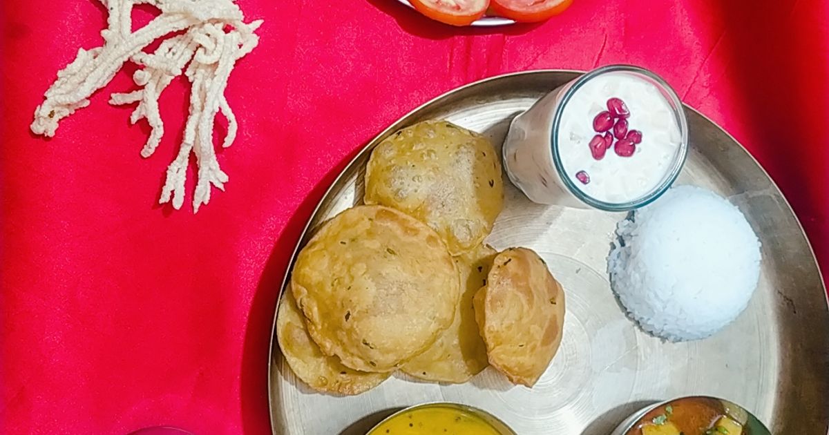 Daksha Vikani દ્વારા રેસીપી ગુજરાતી થાળી (Gujarati Thali Recipe In ...