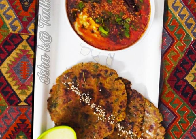 Isha panera દ્વારા રેસીપી જુવાર બાજરીનાં ઢેબરાં (Juvar Bajari Na Dhebra ...
