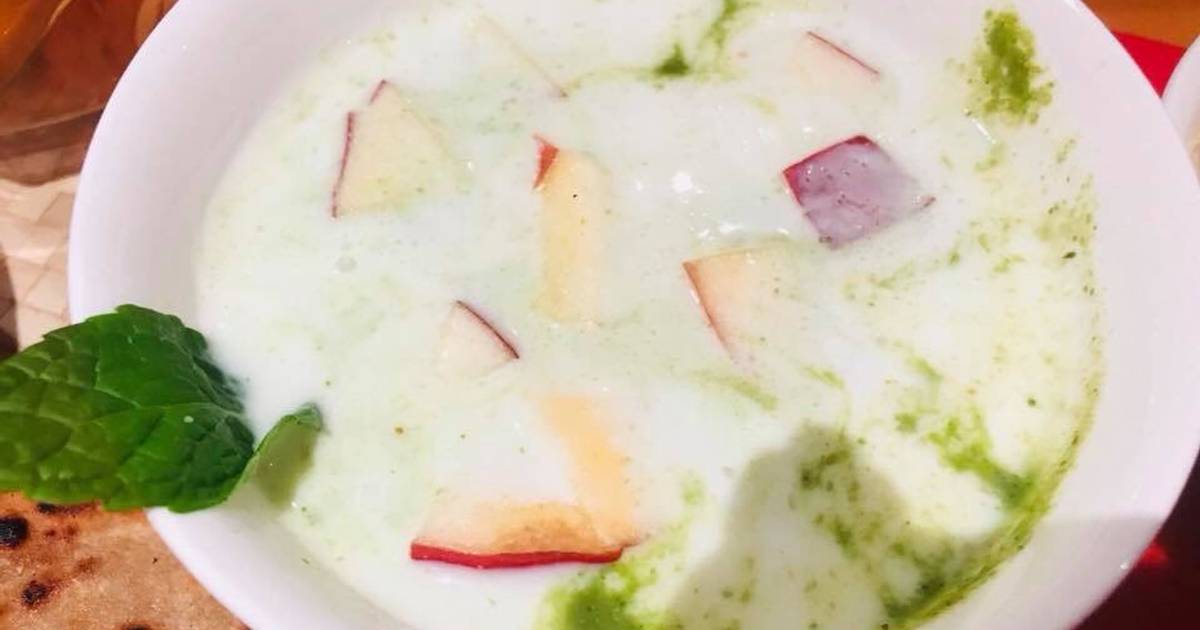 Apple Mint Raita Recipe by RUCHIKA - Cookpad
