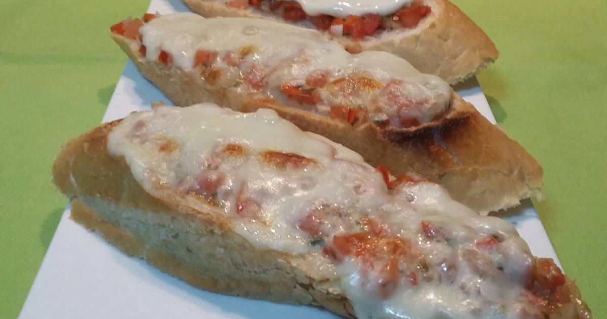 Tostadas con queso fundido - 4 recetas caseras- Cookpad