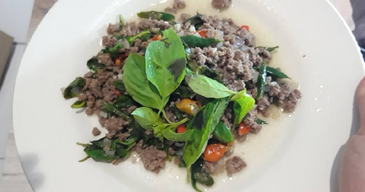 Resep Thai Minced Beef (Tumis daging giling ala thai) oleh Hoola ...