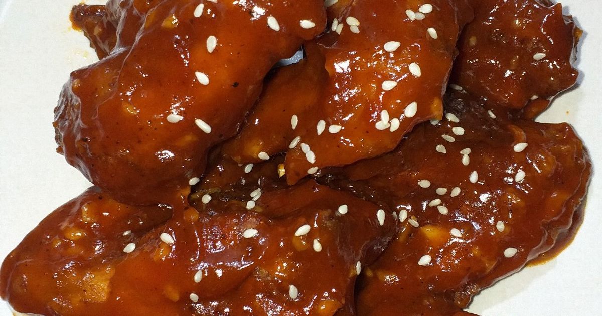 Resep korean chicken wings saus barbeque rumahan enak dan mudah - Cookpad