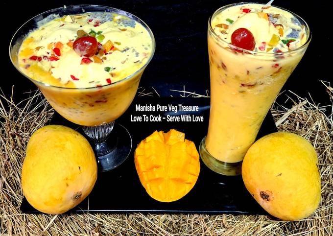 Alphonso Mango Mastani Recipe by Manisha Sampat - Cookpad