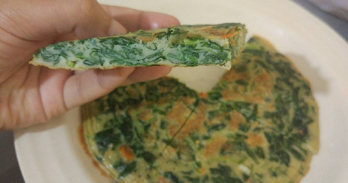 Resep Telur dadar bayam* oleh winda - Cookpad